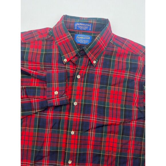 Pendleton | Shirts | Vintage Sir Pendleton Wool Flannel Shirt M Red ...